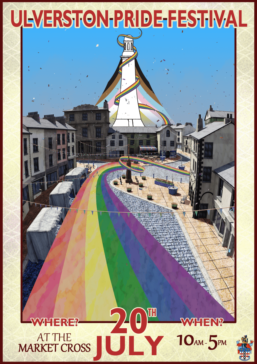 A Behind The Scenes Look At The Ulverston Pride Festival Poster – FossilAlice